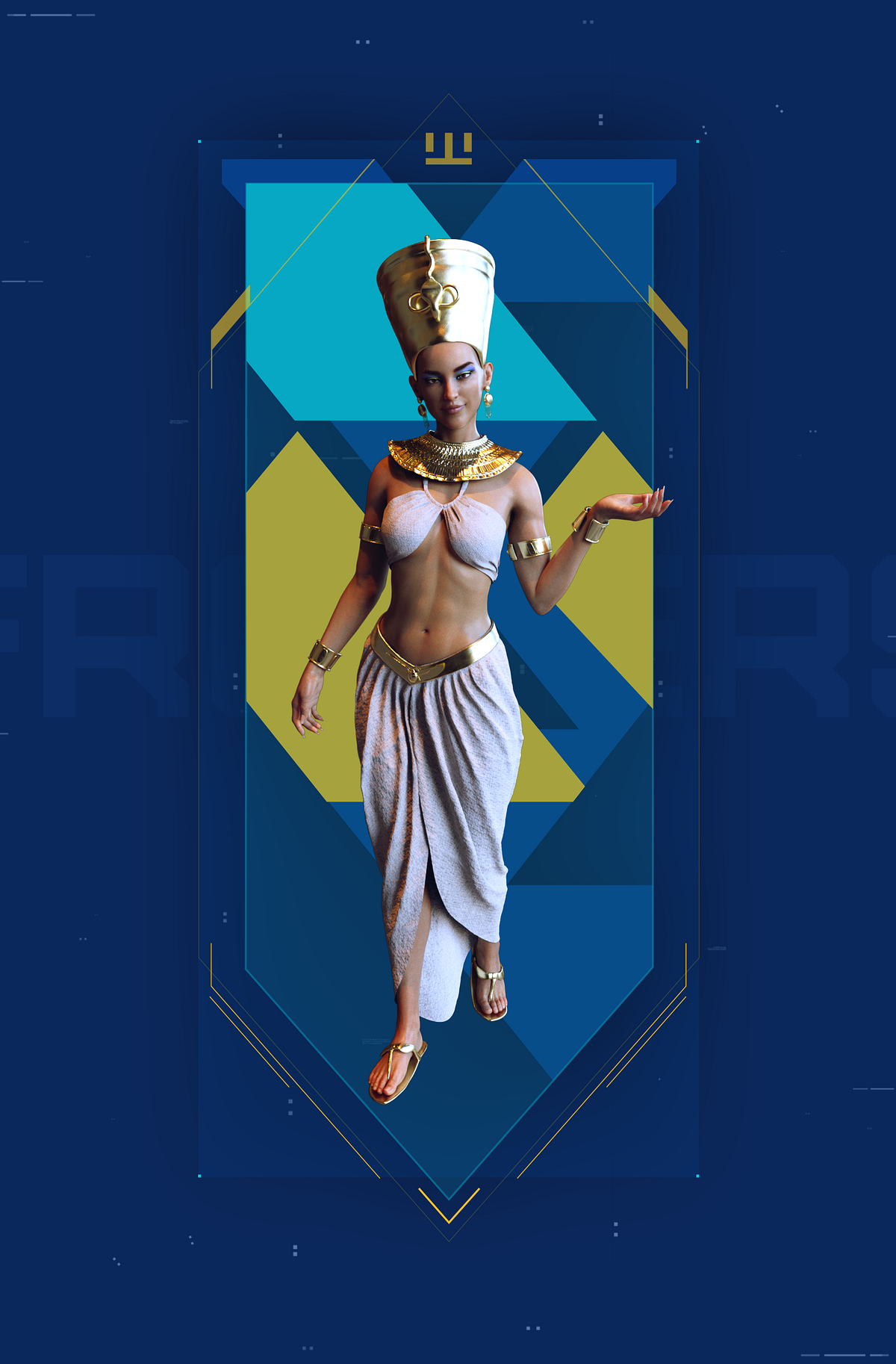Queen Nefertiti - TheAfroverse NFT - Medium