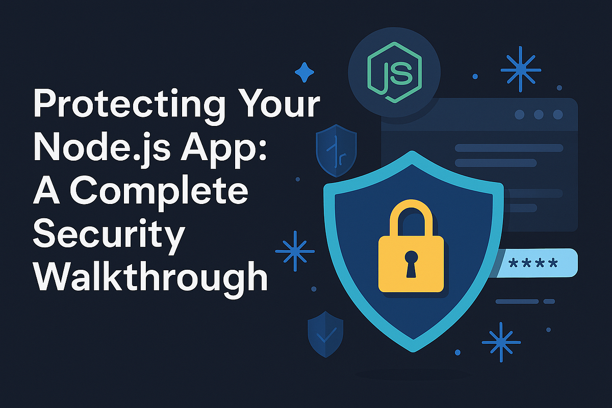 Protecting Your Node.js App: A Complete Security Walkthrough | by Somendradev | CodeToDeploy ...