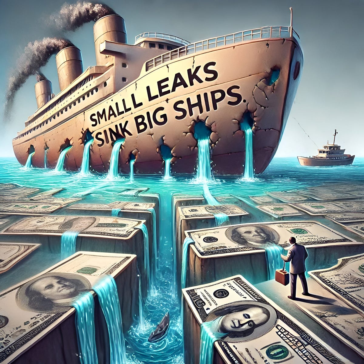 Small Leaks Sink Big Ships. How Tiny Expenses Ruin Your Financial… | by ...