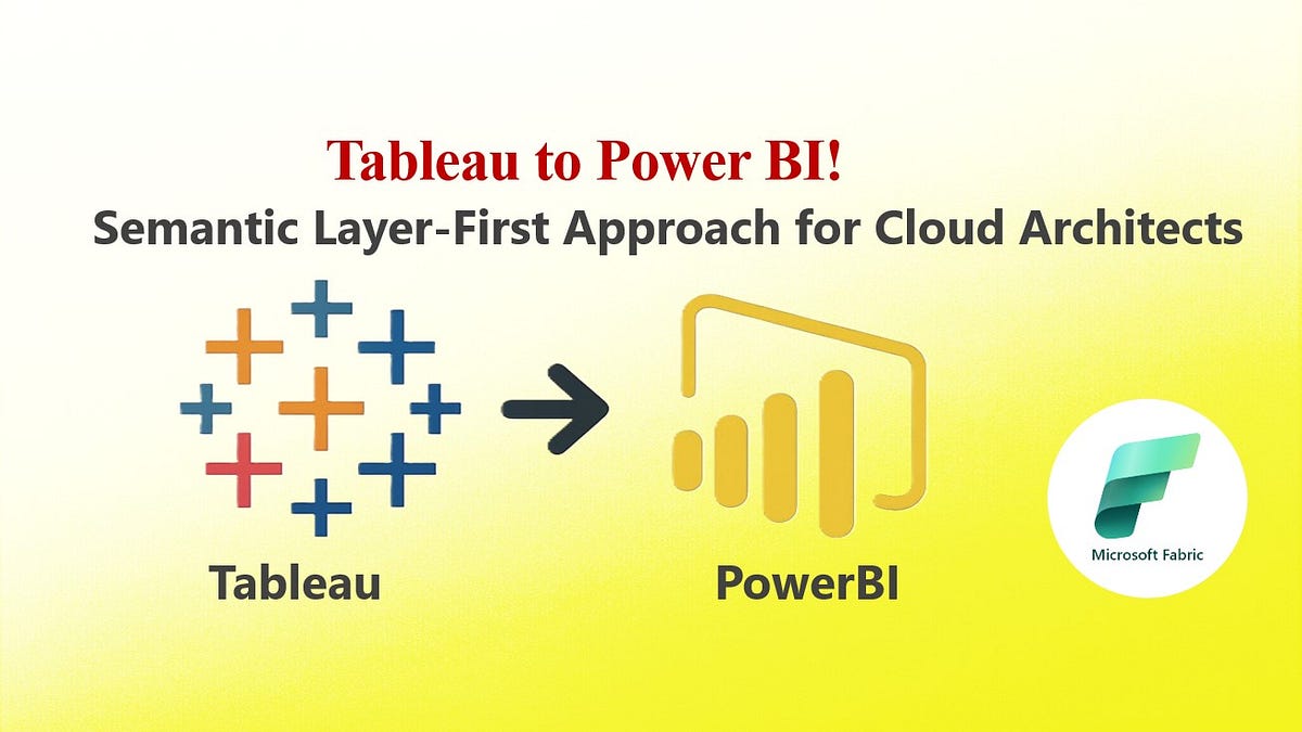 Tableau to Power BI Migration: Semantic Layer-First Approach for Cloud ...