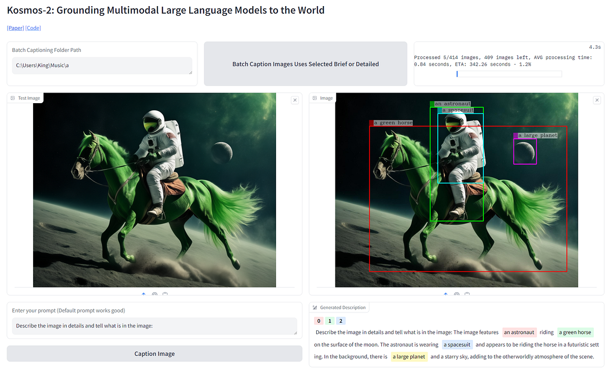 Sota Image Captioning Model Kosmos-2 Added To Our Image Captioning Scripts Arsenal - Furkan ...