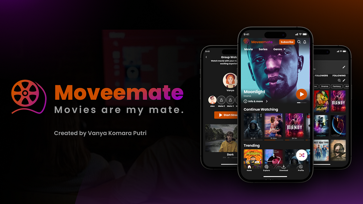 Moveemate Movie Streaming App. This is my individual project about ...