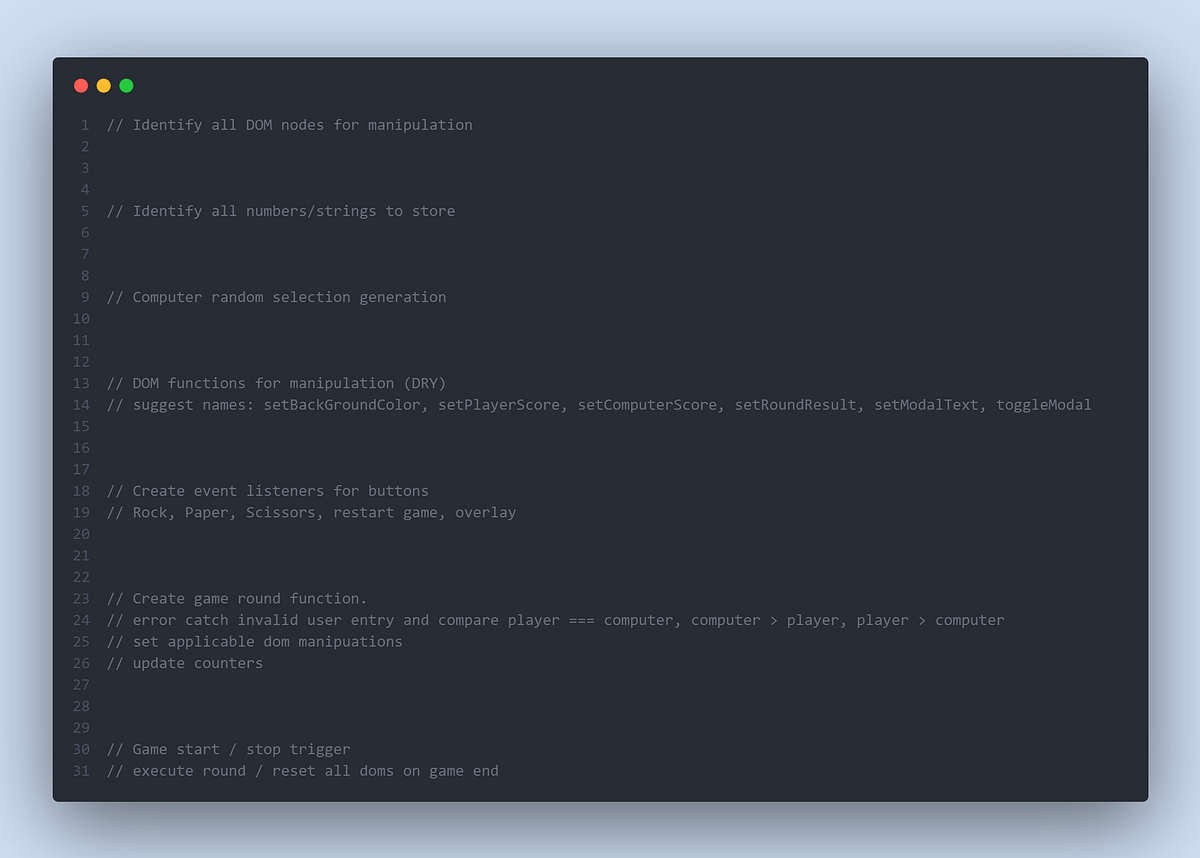 Pre-code Documentation?. Documenting your code is important. | by Leon Lonsdale | Medium