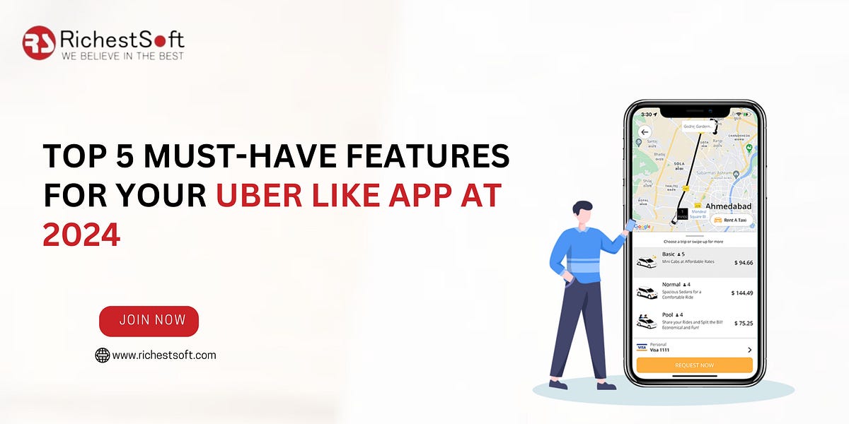 Top 5 Must-Have Features for Your Uber Like App at 2024 | by Jose Lyon ...