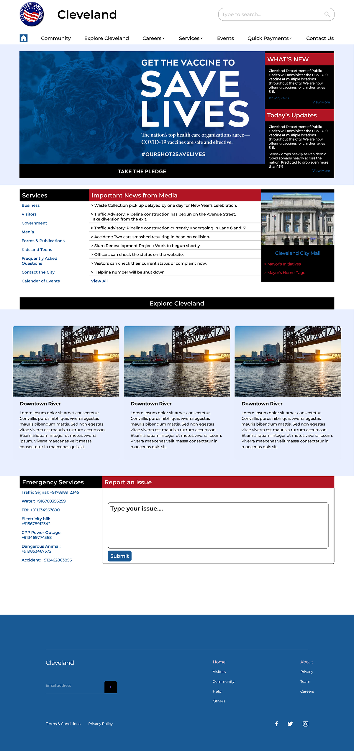 Cleveland Website. Redesign of Cleveland Website | by Muktiray | Medium