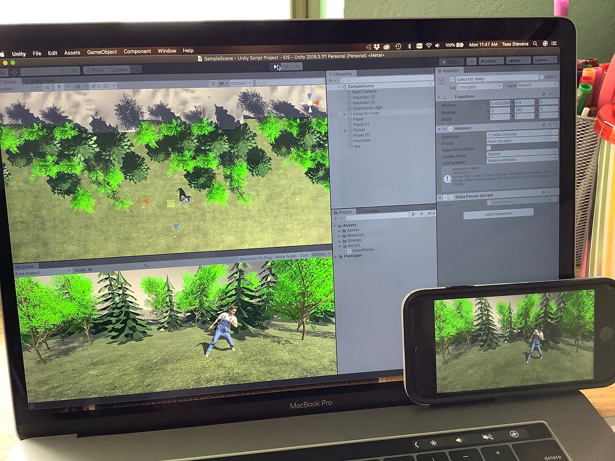 Building a Unity Mobile App. Scripting an interaction with my… | by ...