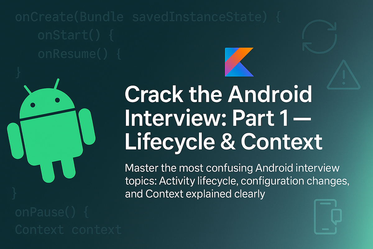Crack the Android Interview: Part 1 — Lifecycle & Context | by Mobile App Developer | Nov, 2025 ...