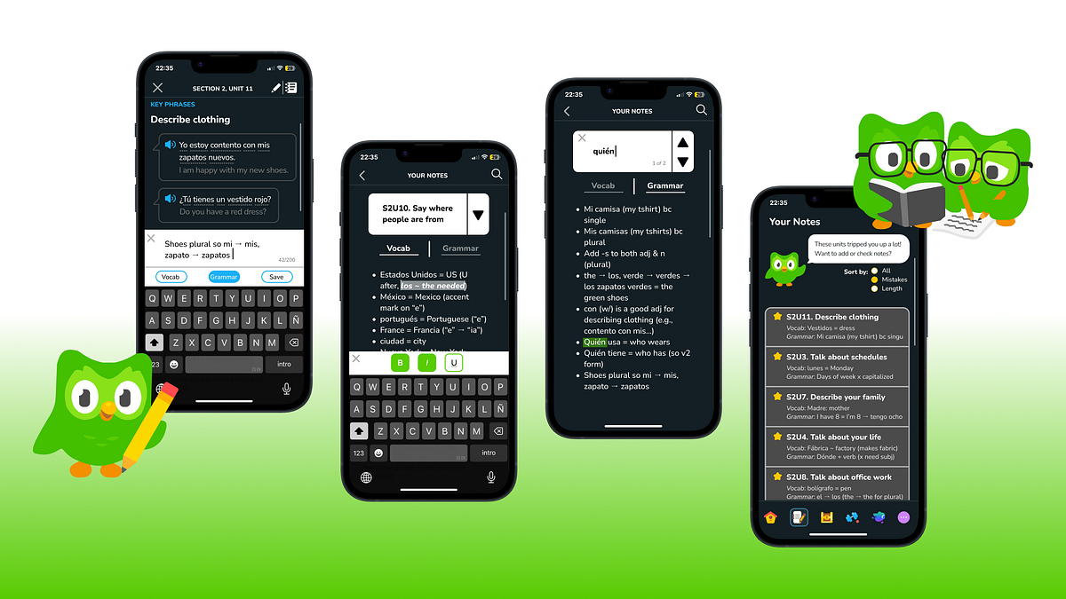 Write It Down, Remember It Later: Designing Duolingo’s Note-Taking ...