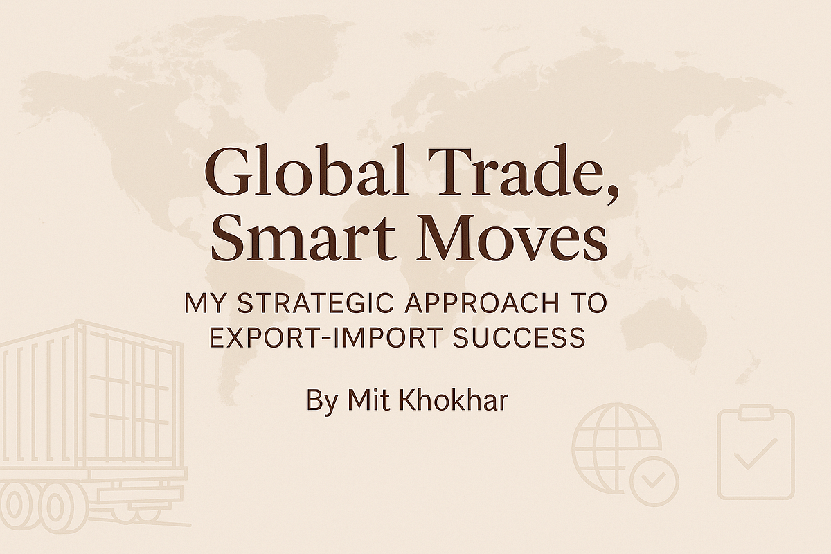 Global Trade, Smart Moves: My Strategic Approach to Export-Import ...