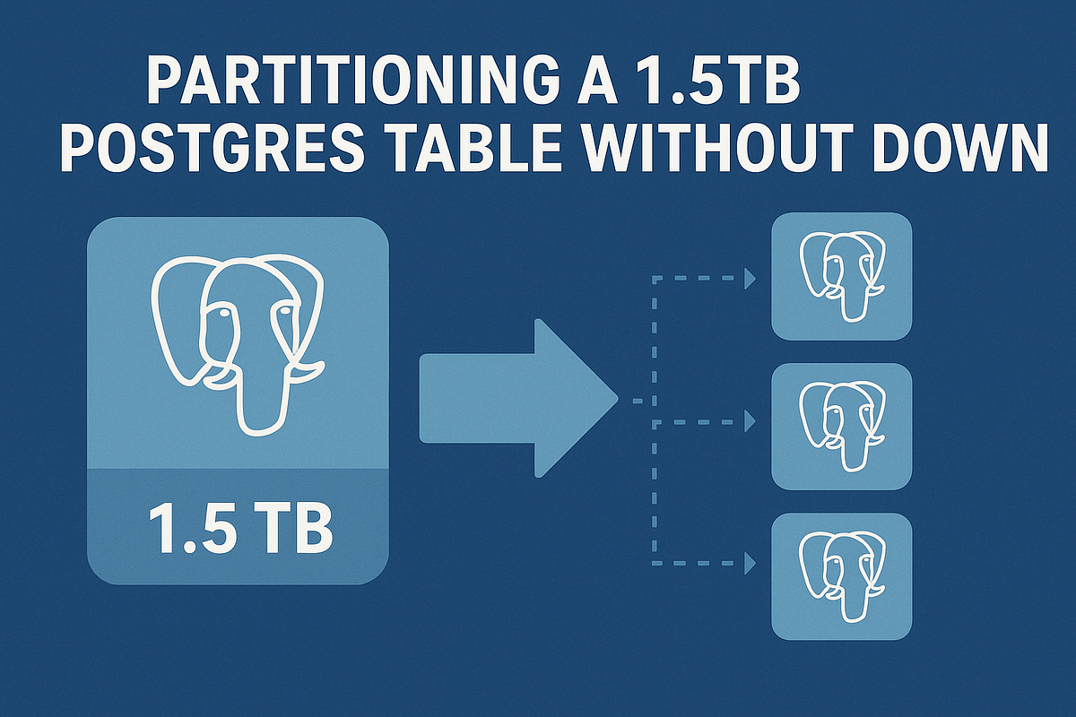 Tackling a 1.5TB Table: Near Zero-Downtime Partitioning in PostgreSQL Using pg_partman | by ...