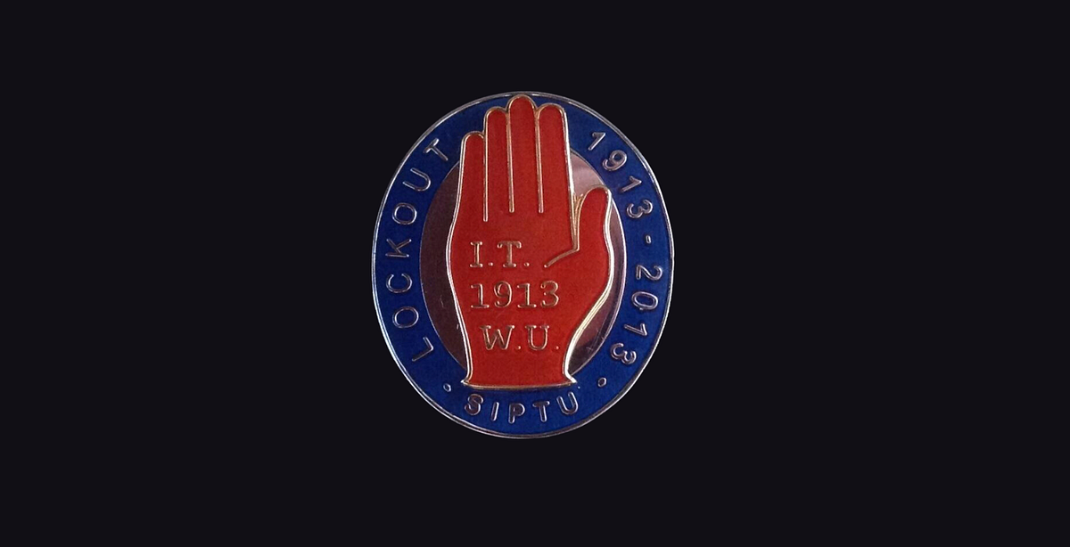 The Red Hand of union solidarity. Trade union badges first became… | by ...