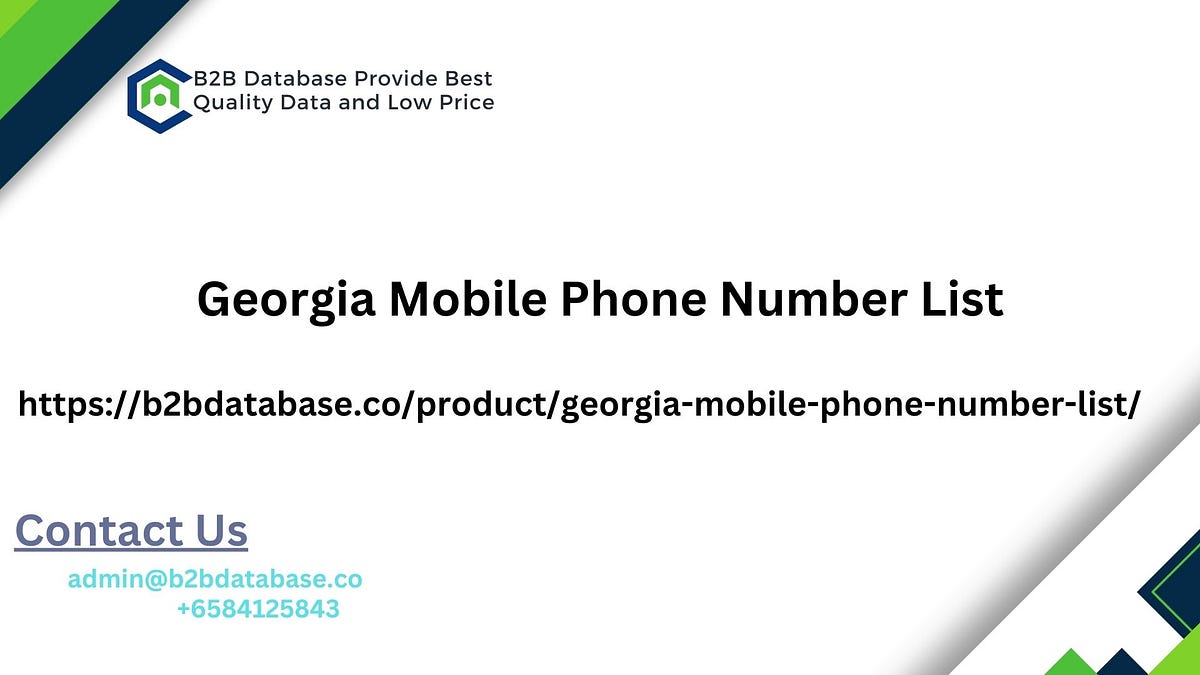 Georgia Mobile Phone Number List - Savannahsara - Medium