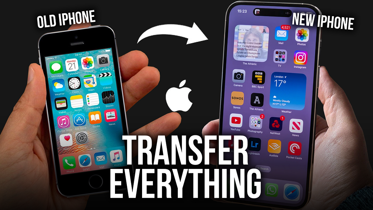 How to Transfer Data from OLD iPhone to NEW iPhone (2 New Methods) | Medium