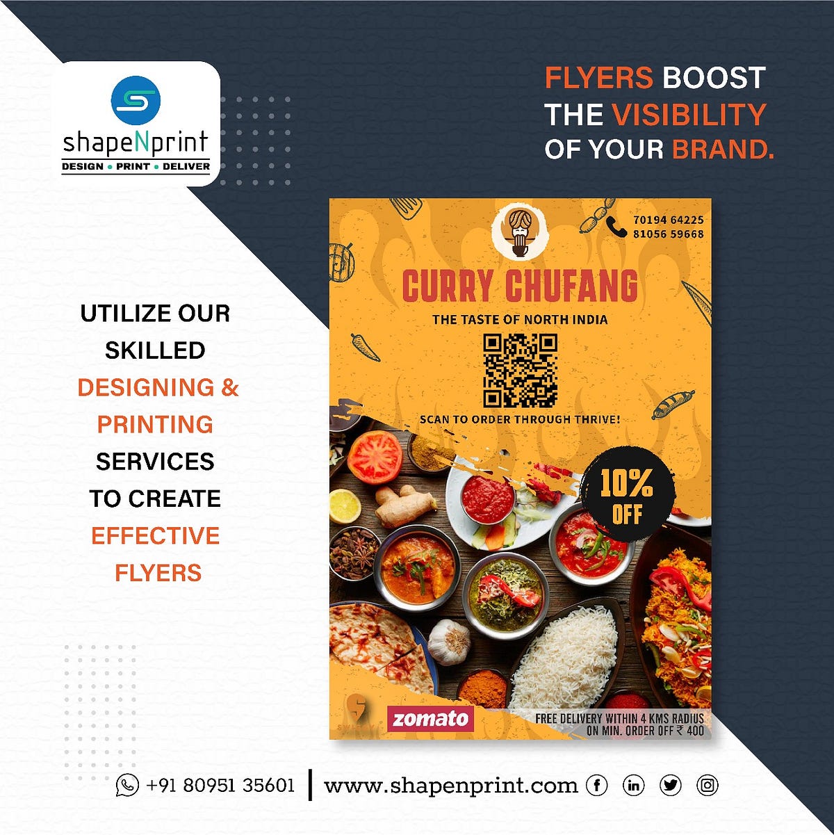 Flyers Boost the visibility of your Brand - shapeNprint - Medium