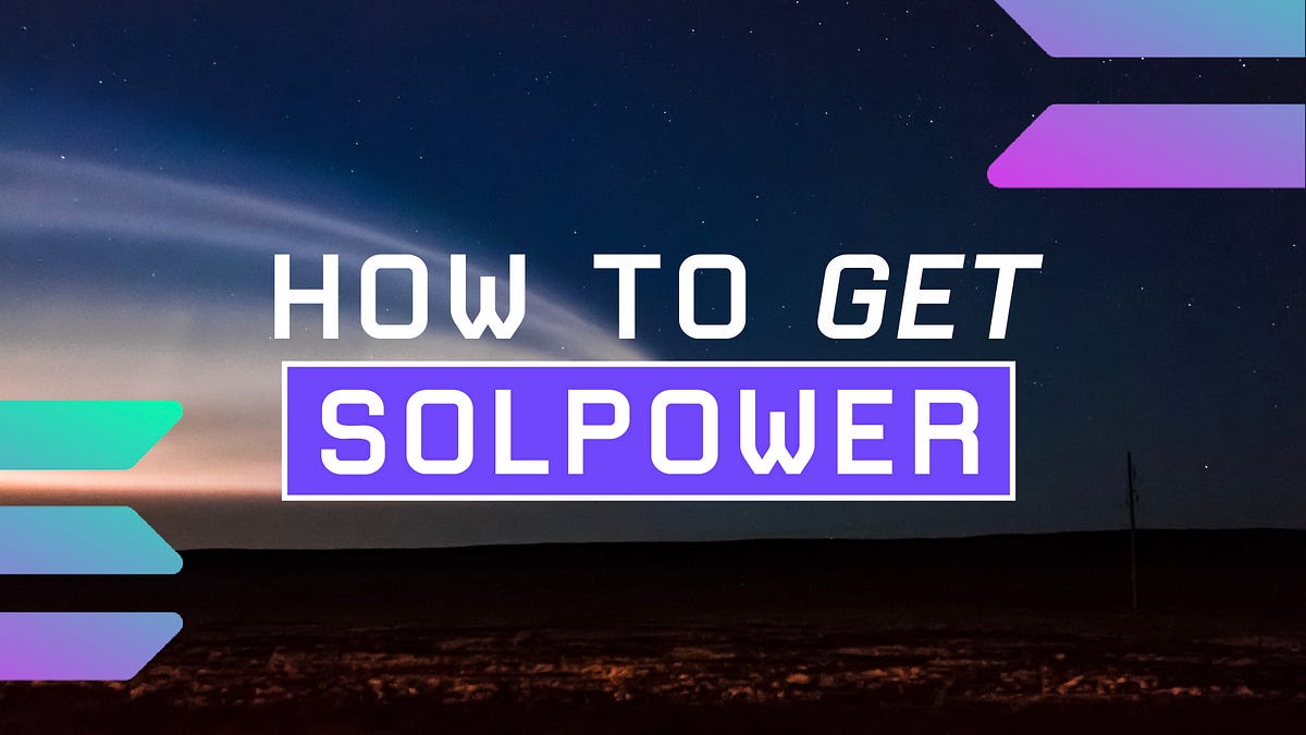How to get SOLpower to participate in IDO on Boca Chica | by Boca Chica ...