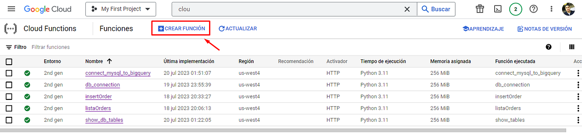 Creating function with python and ingesting data to bigQuery | by ...