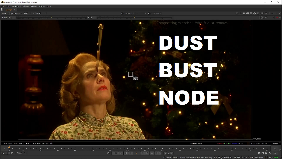 Dust Bust Node The Foundry Nuke X | by HYWIN | Medium