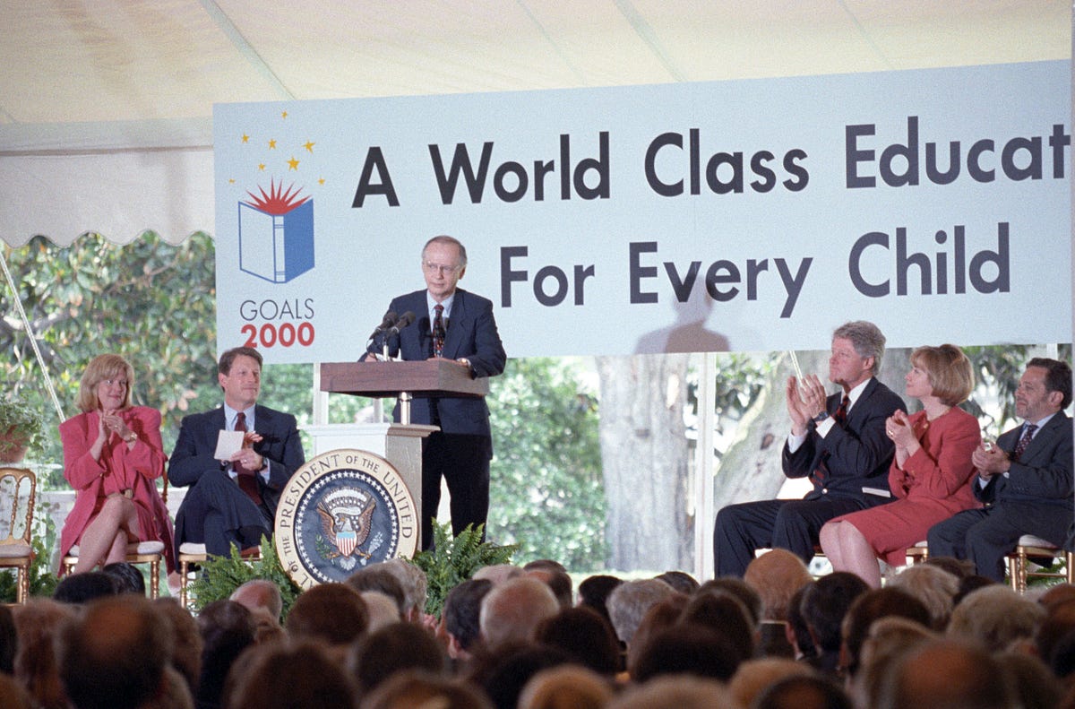 In public education, “the movement to raise achievement levels lives on ...
