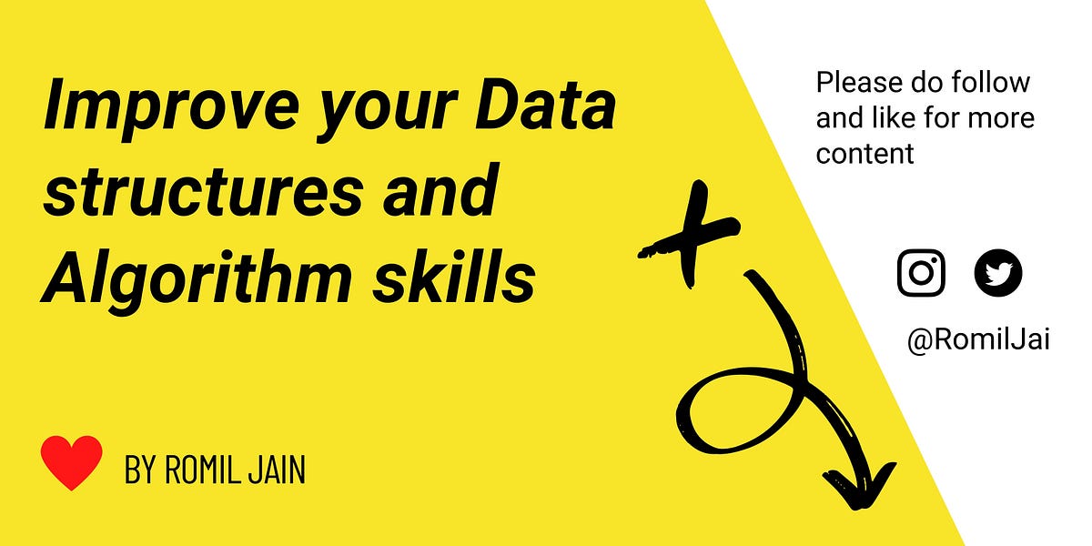 🚀 Improve your Data structures and Algorithm skills 🚀 | by Romil Jain ...