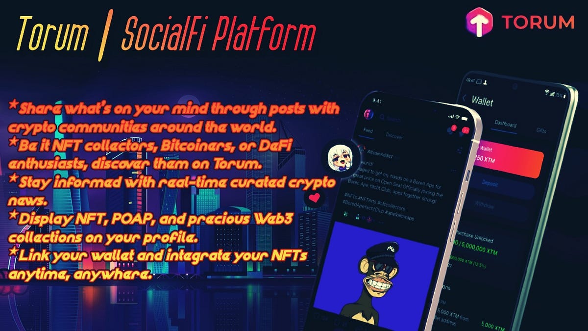 Torum is a SocialFi ecosystem that is specially designed to connect ...