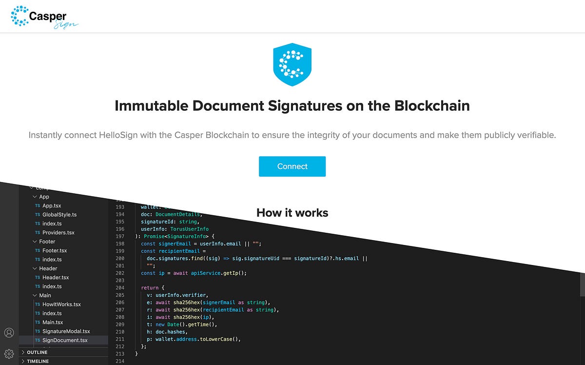 How we built CasperSign, the first Casper-Native Dapp ever created | by ...