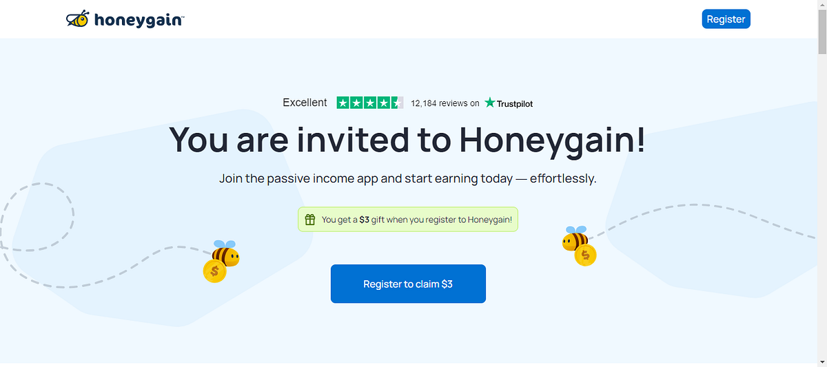 HOW TO JOIN HONEYGAIN PASSIVE INCOME APP? - ZAIN KHAN - Medium