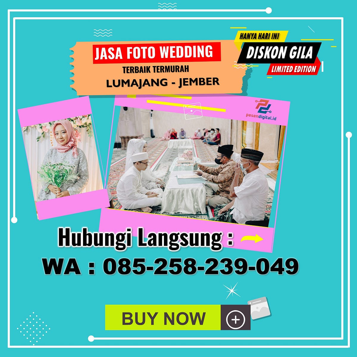 “0852–5823–9049 REKOMENDASI FOTOGRAFER TERBAIK, Photo Wedding Jember ...