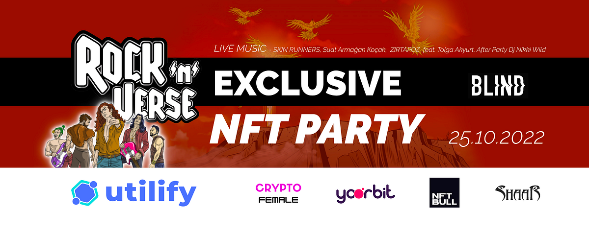 Utilify partners with Rock’n’Verse to organize holder-only NFT Parties ...