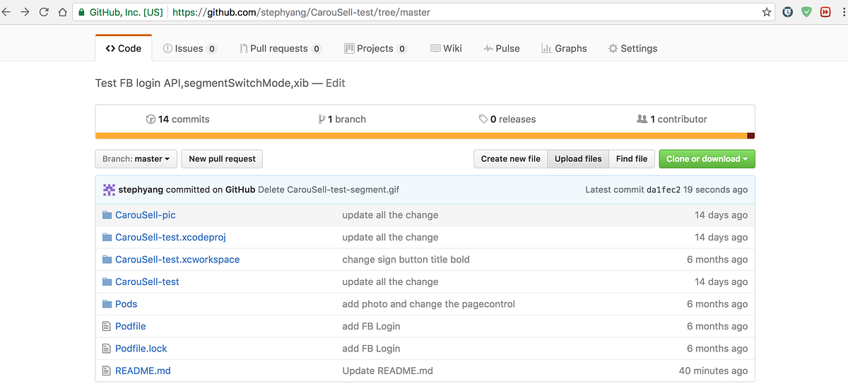 在GitHub的README.md加入圖片及gif的方法. 1.點Upload files | by Steph Yang | Medium