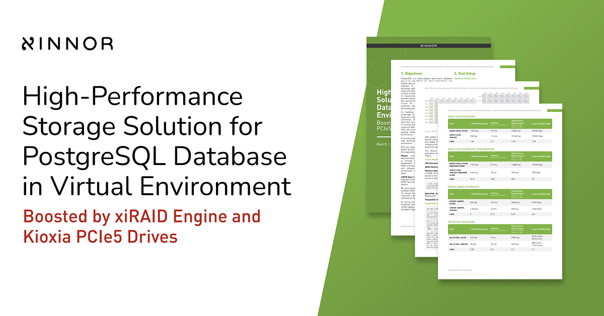 High-Performance Storage Solution for PostgreSQL in Virtual Environments with XIRAID Engine and ...