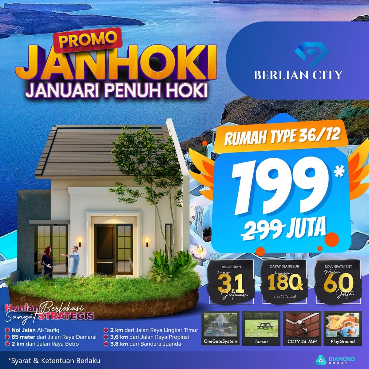 Promo Terbatas, Perumahan Murah Dp Ringan Sidoarjo 100 Juta-an, Berlian City Juanda | by ...