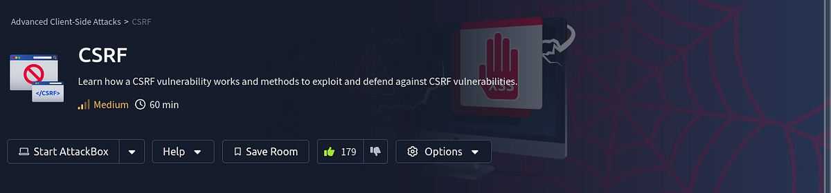 CSRF — TryHackMe by rradhasan. ## Lab Introduction | by R-Rad Hasan | Medium