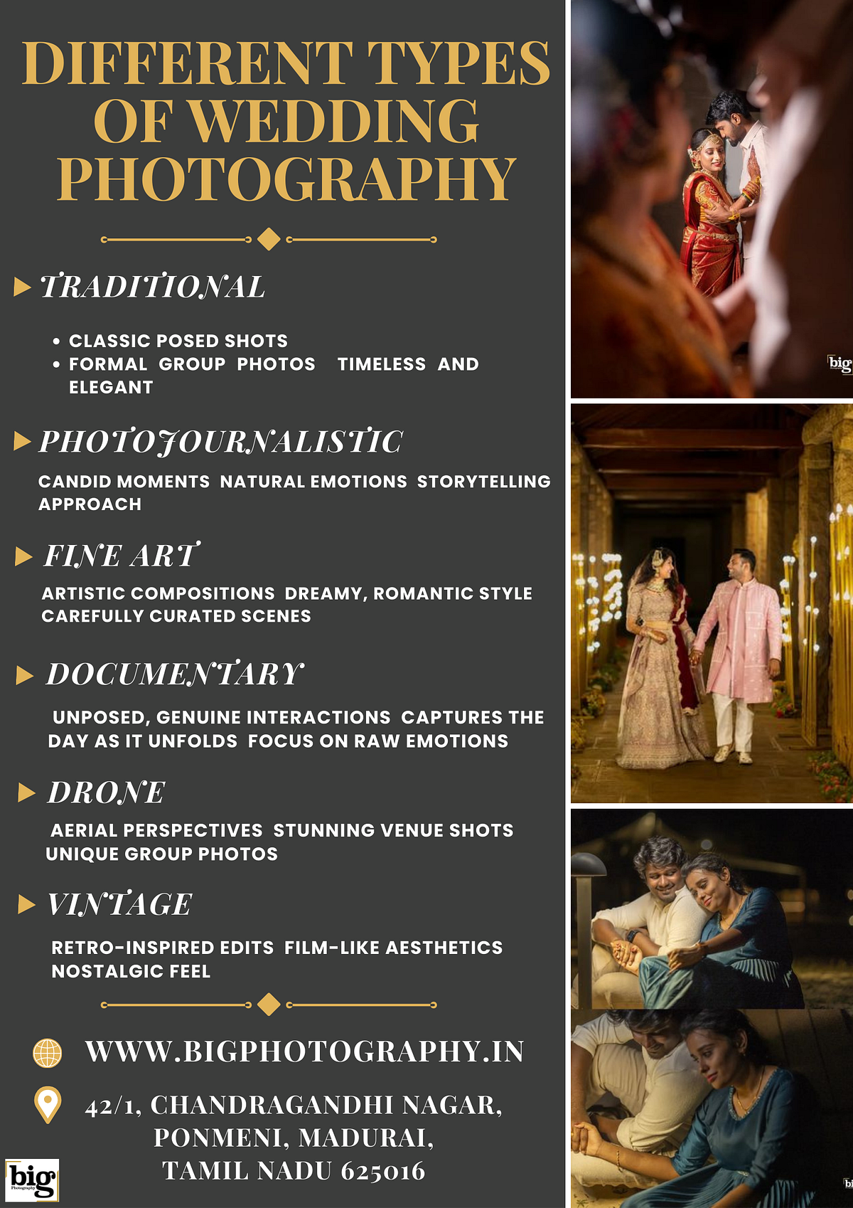 1. WEDDING PHOTOGRAPHY STYLES: A VISUAL GUIDE | by Bigphotography | Aug ...