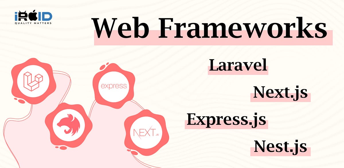 The Web Frameworks Laravel Nextjs Expressjs Nestjs By Iroid Solutions Medium