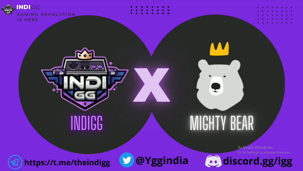 INDIGG Partners with Mighty Bear Games | by CryptoMate7863 | Medium