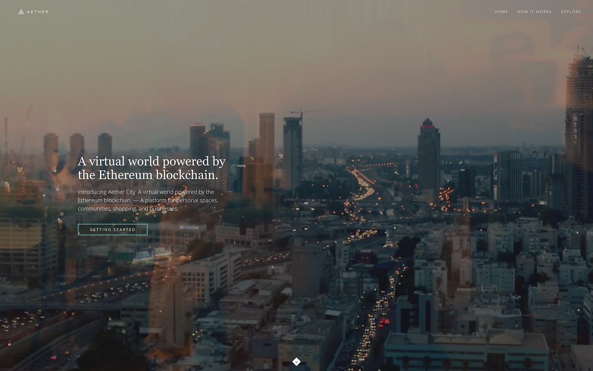 Aether.city — In This World Of Ours | by Aether | Medium