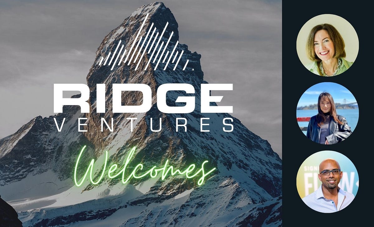 Ridge Ventures Adds Three Venture Partners | RidgeVC