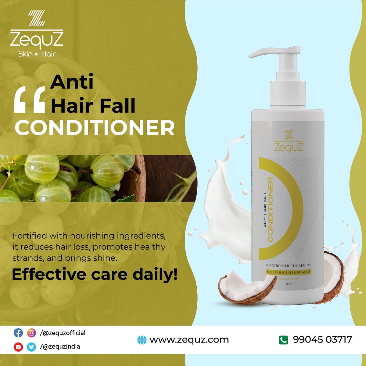Anti Hair Fall Conditioner - skincare and Hair care - Medium