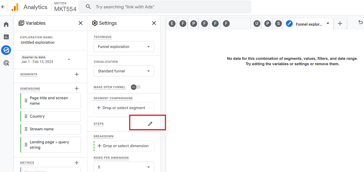 A Funnel Exploration Example in Google Analytics 4 | by James Tan | Medium