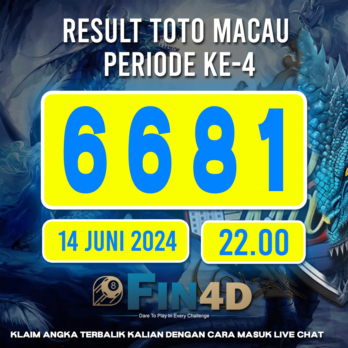 TOTO MACAU 4D PERIODE 4 TANGGAL : 14 JUNI 2024 - FIN4D - Medium