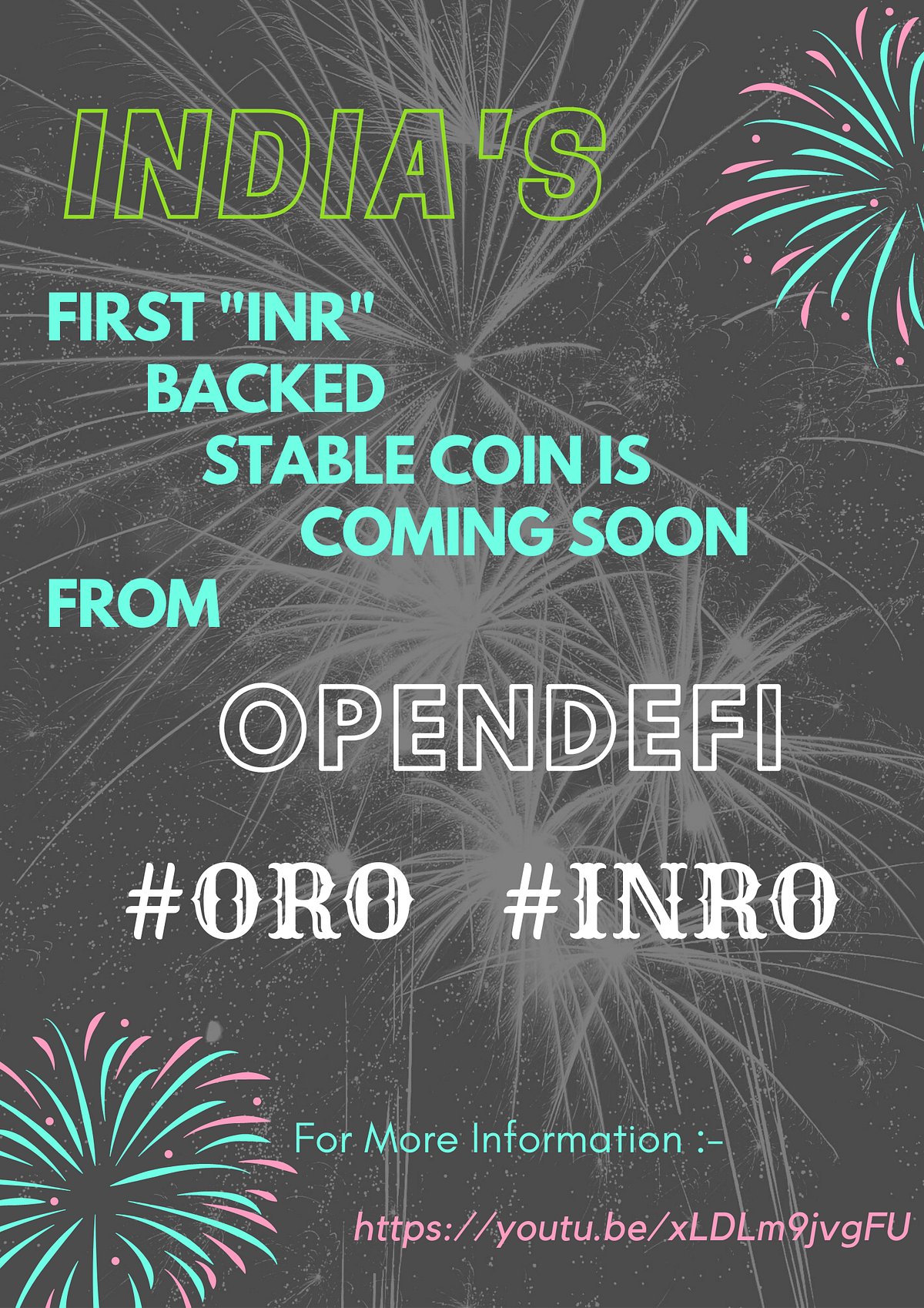 For the first Time💥 India’s INR backed Stable coin 🪙 is "Coming Soon ...
