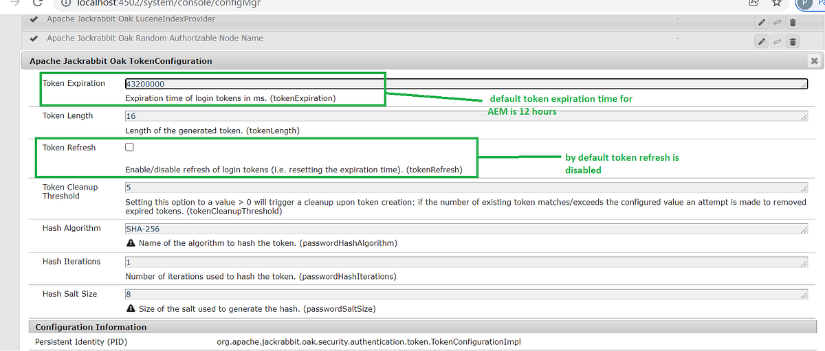 How to deal with Oak login token session expiration and token refresh in AEM- | by Debal Das ...