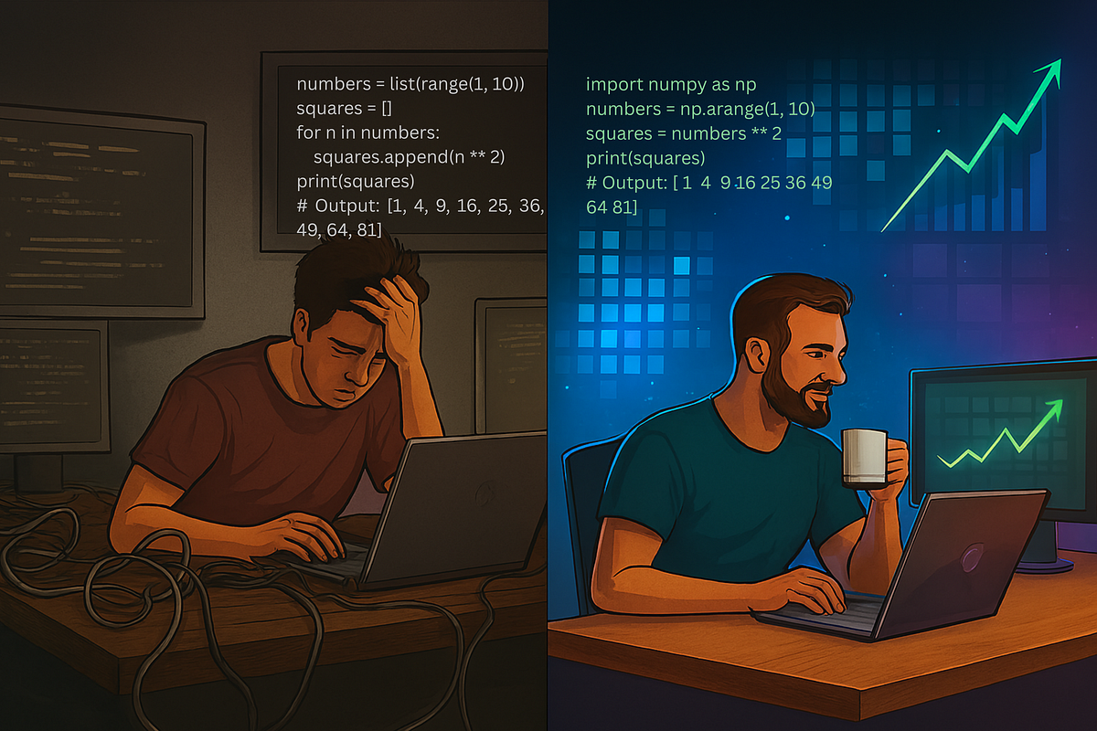 Why Pro Python Developers Prefer Vectorization Over Loops (And You Should Too) | by Satyam Sahu ...