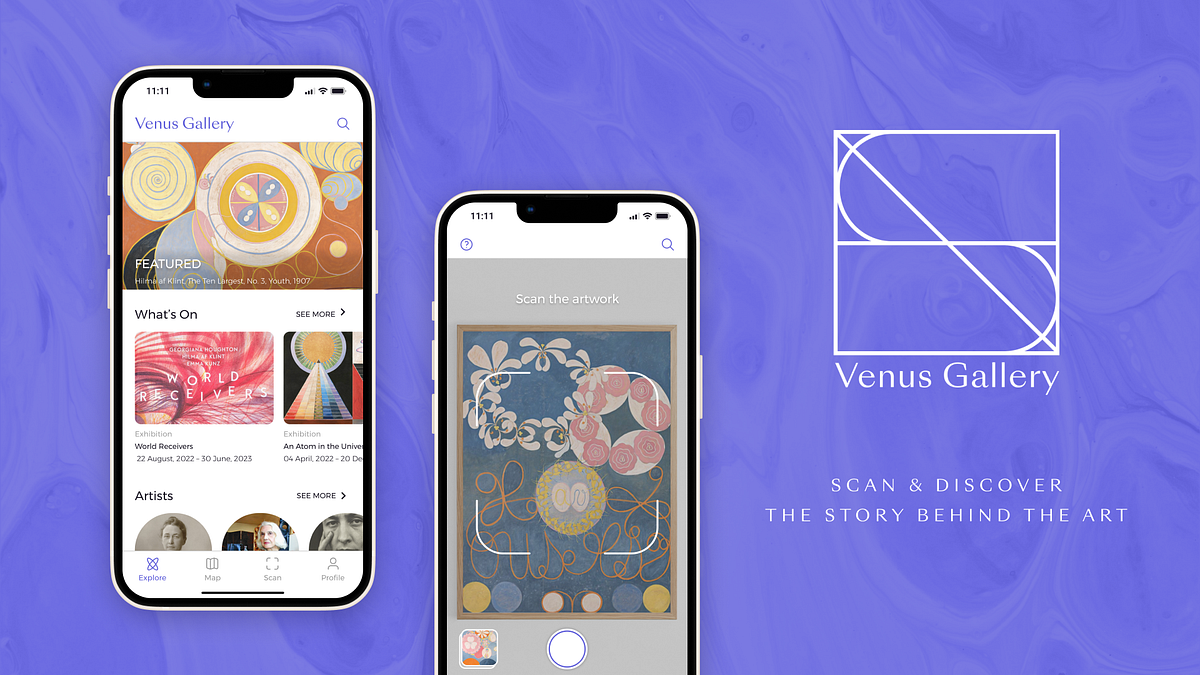 UX/UI Case Study | Design an Art Guide App for Venus Gallery | by Wenny Liu | Medium
