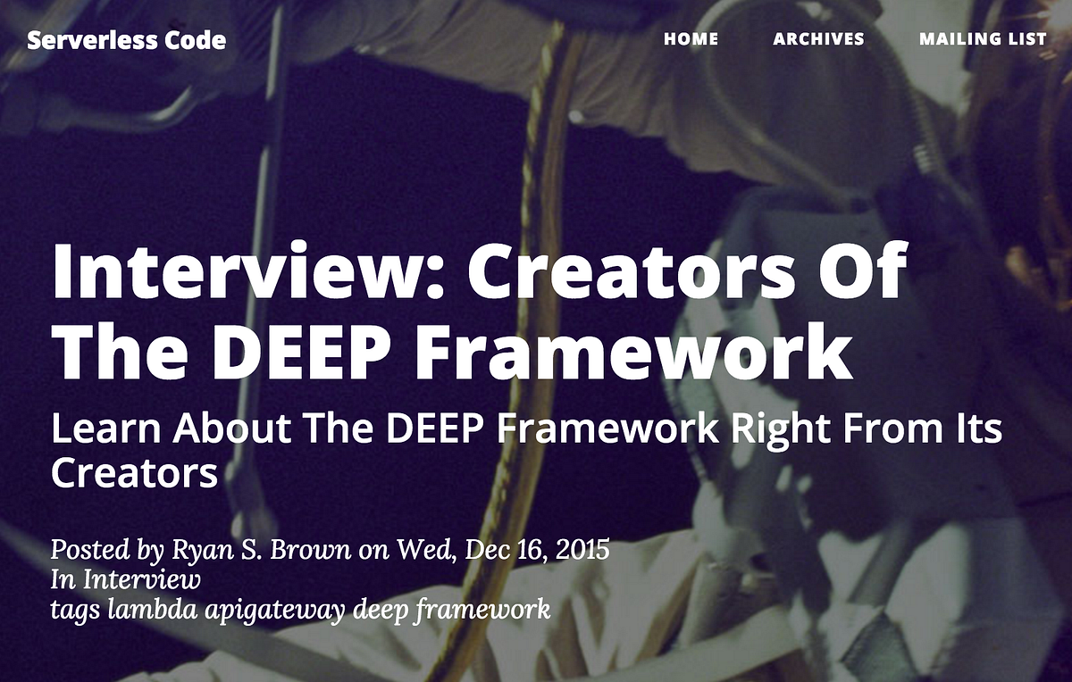 Interview: Creators of The DEEP Framework | by Mitoc Group | Mitoc ...