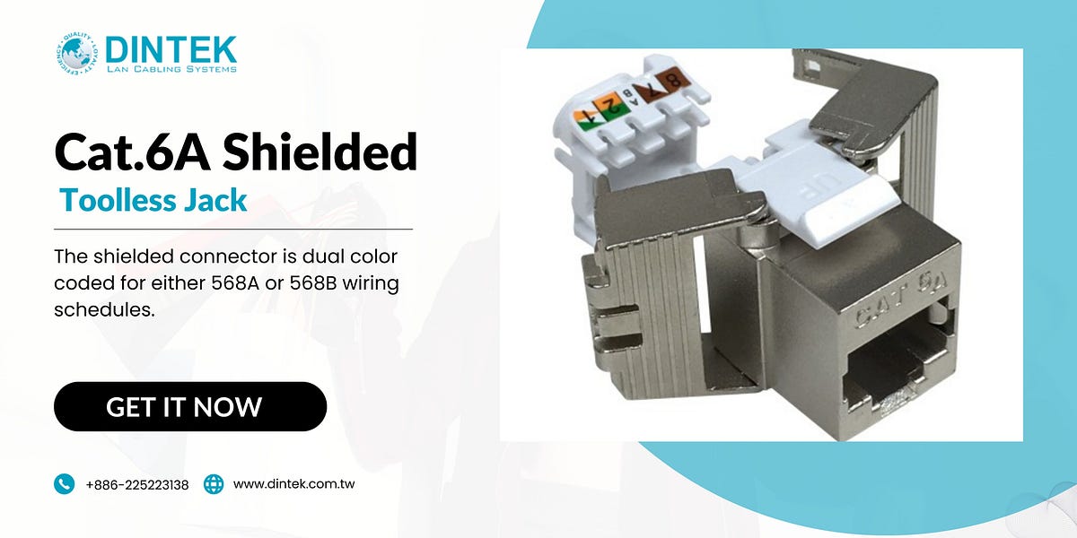 Cat6a Keystone Jack for High-Speed Networks — DINTEK | by DINTEK ...