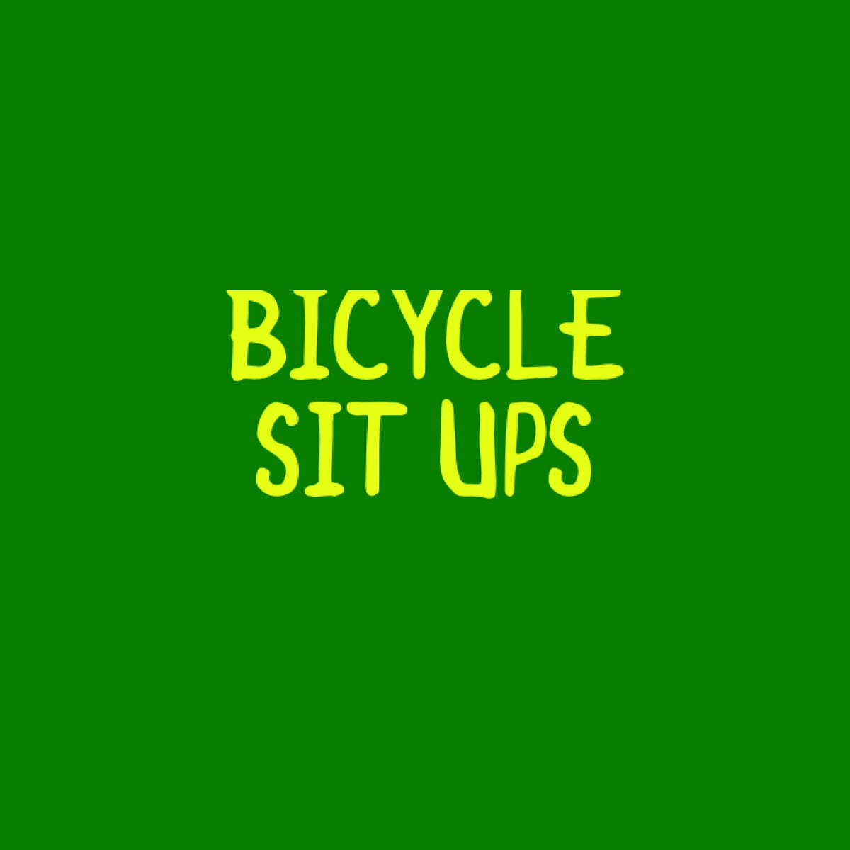 Bicycle Crunch Sit Ups. Good morning, good afternoon, and good… | by ...