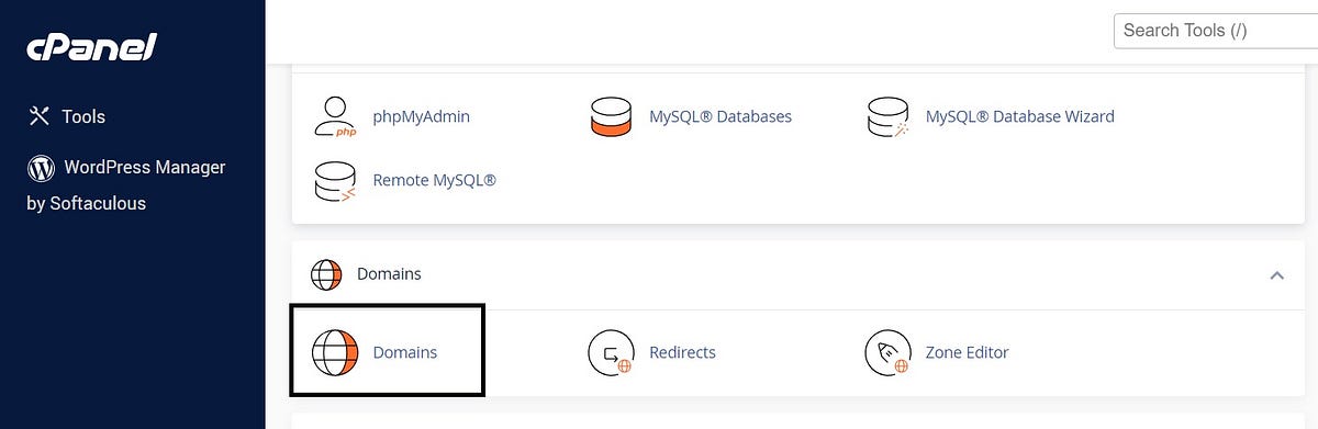 How to Create Addon and Subdomains in the new cPanel Theme - Spectrebloom - Medium