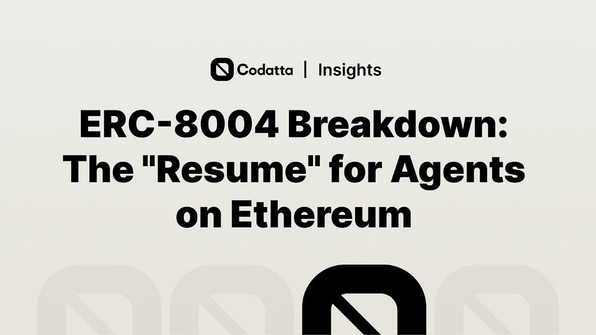 ERC-8004: The On-Chain Resume That Will Define Ethereum’s Agentic ...