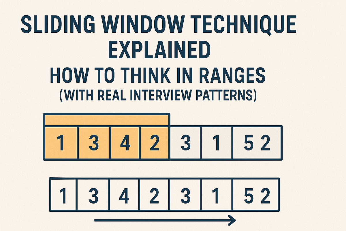 Sliding Window Technique Explained: How to Think in Ranges (With Real Interview Patterns) | by ...